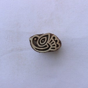 Bird Block Print Stamp Indian Textile Block Small Bird Fabric Block ...