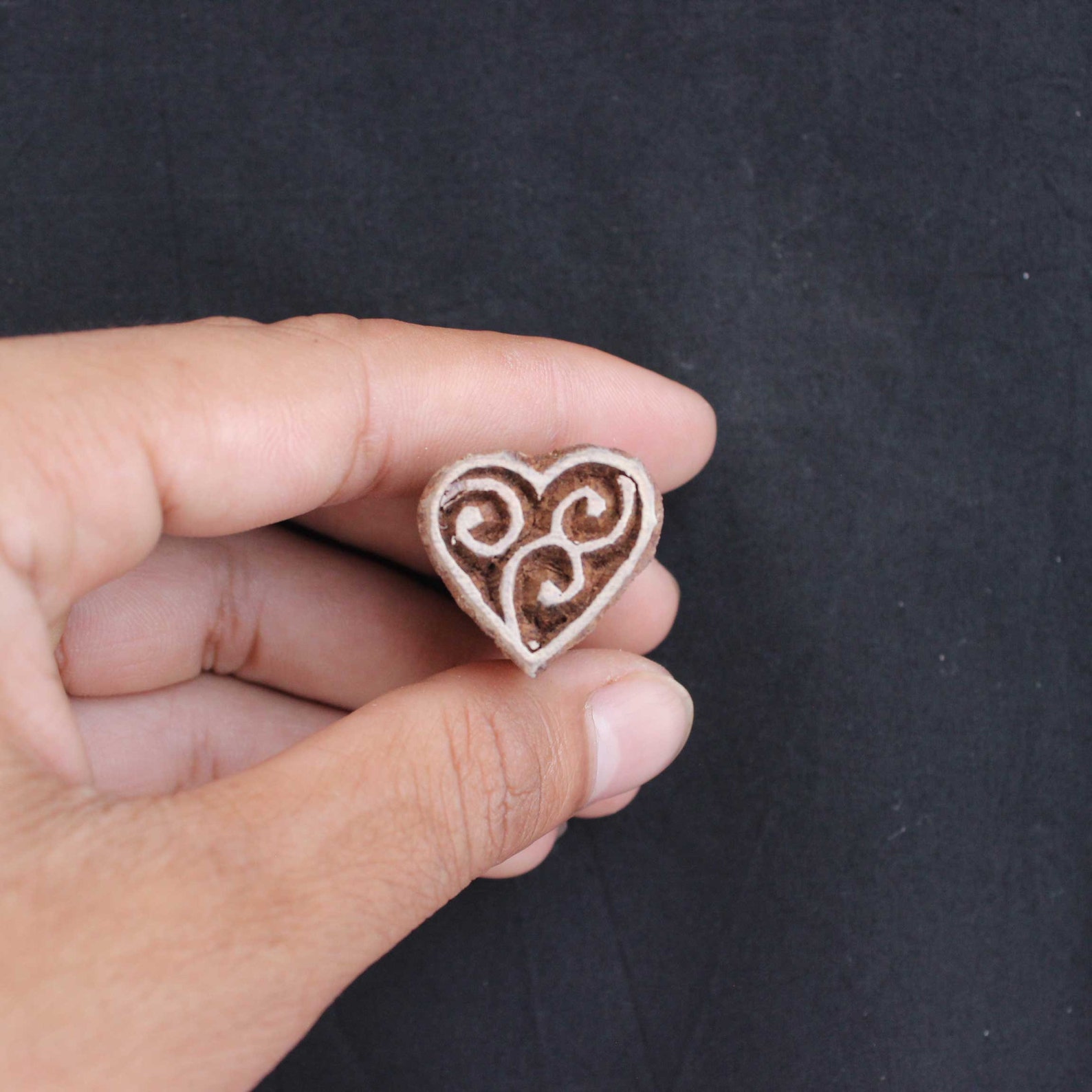 Heart Block Print Stamp Love Block Print Stamp Carve Block Fabric Stamp ...