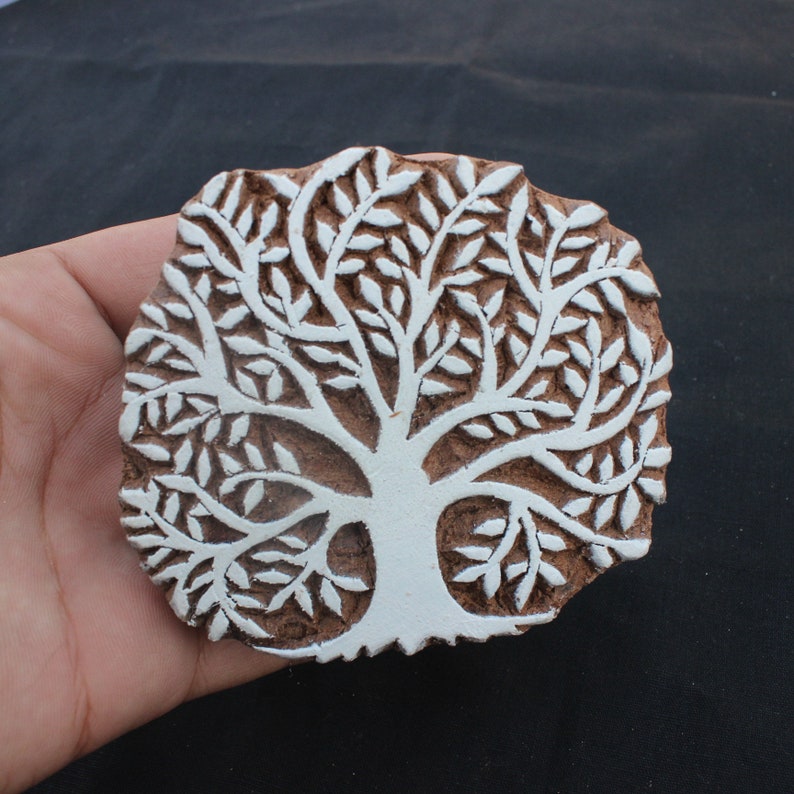 Tree of Life Hand Block Stamp Wood Block Printing Fabric Stamp Hand ...