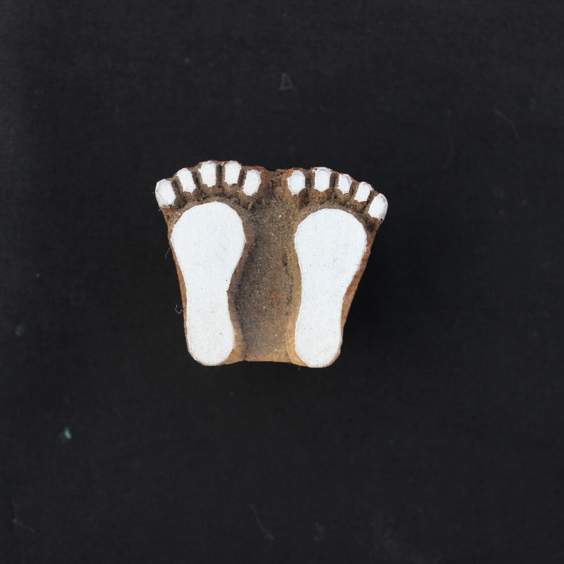Pottery Stamp Foot Fabric Stamp Hand Carved Fabric Stamp Hand Carved ...
