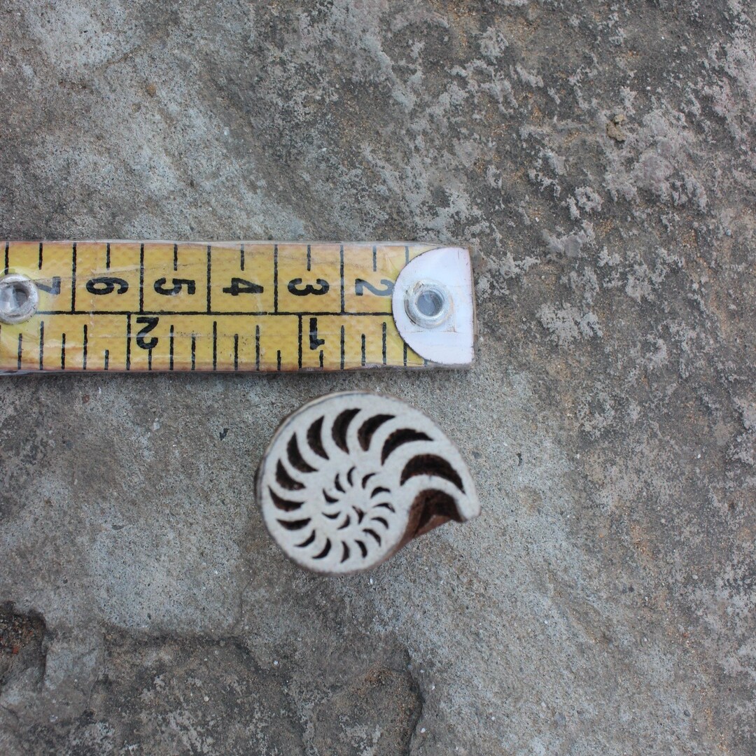 Shell Block Print Sea Theme Künstlerische Holzstempel für Textildruck ...