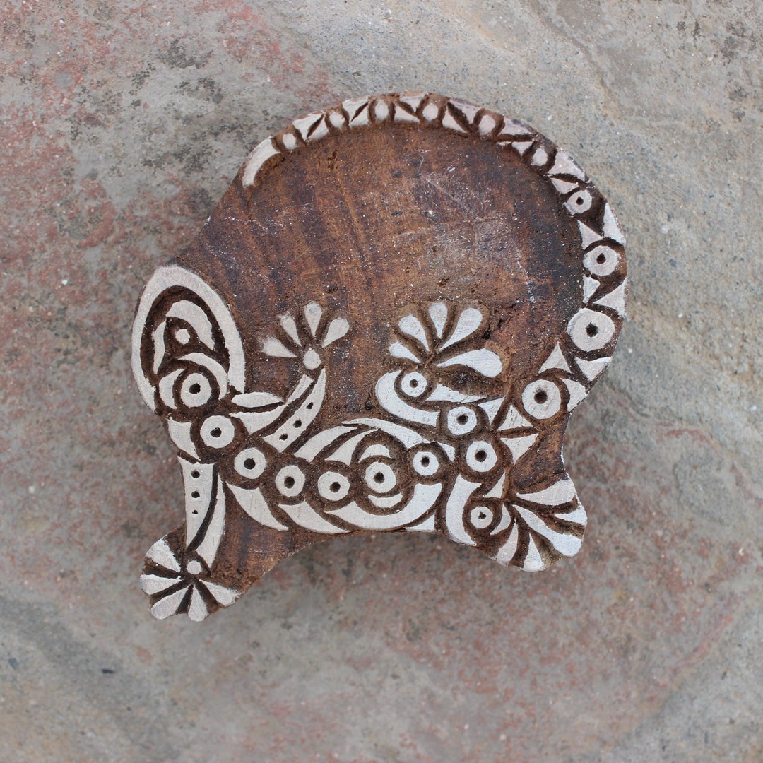 Lizard Block Print Stamp Reptiles Wood Block Stamp Indian Wooden Stamp ...