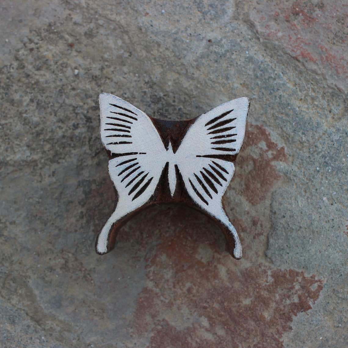 Insect Block Print Stamp Indian Fabric Stamp Butterfly Fabric Stamp ...