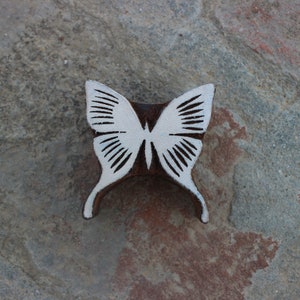 Insect Block Print Stamp Indian Fabric Stamp Butterfly Fabric Stamp ...