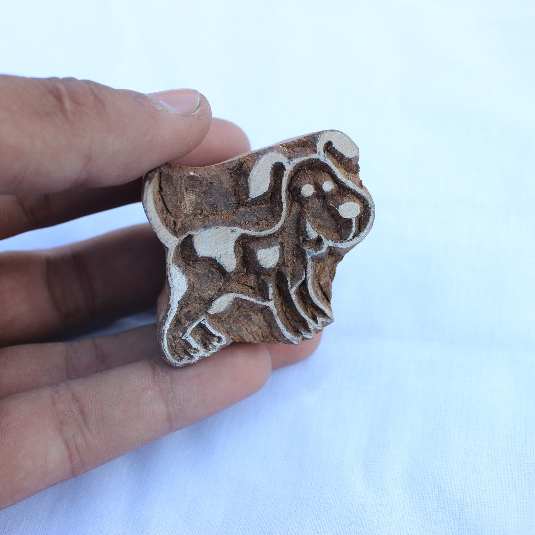 Dog Block Print Stamp Carve Fabric Block Stamp Doggy Block | Etsy