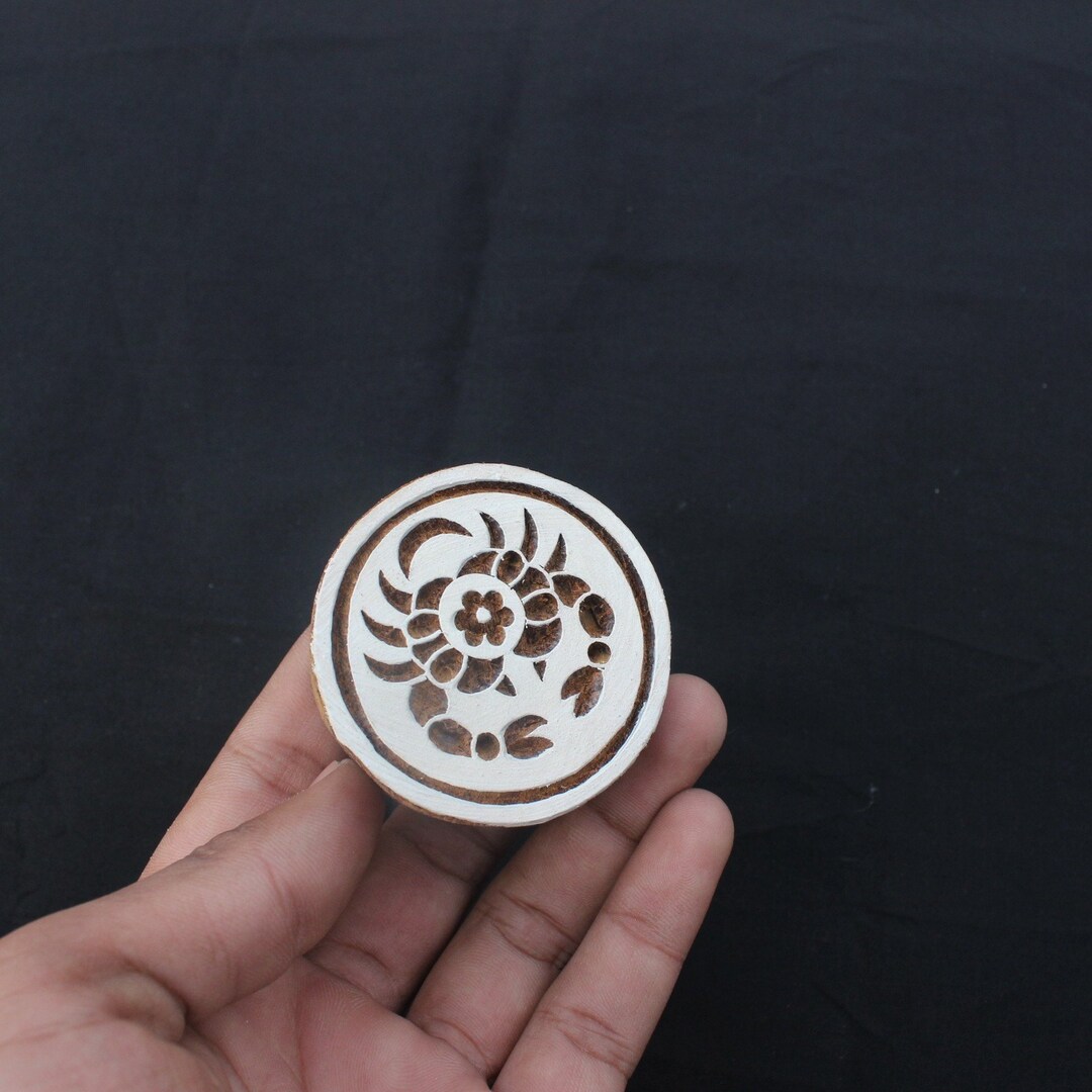 Cancer Zodiac Sign Fabric Stamp Cancer Fabric Stamp Hand Carved Fabric ...