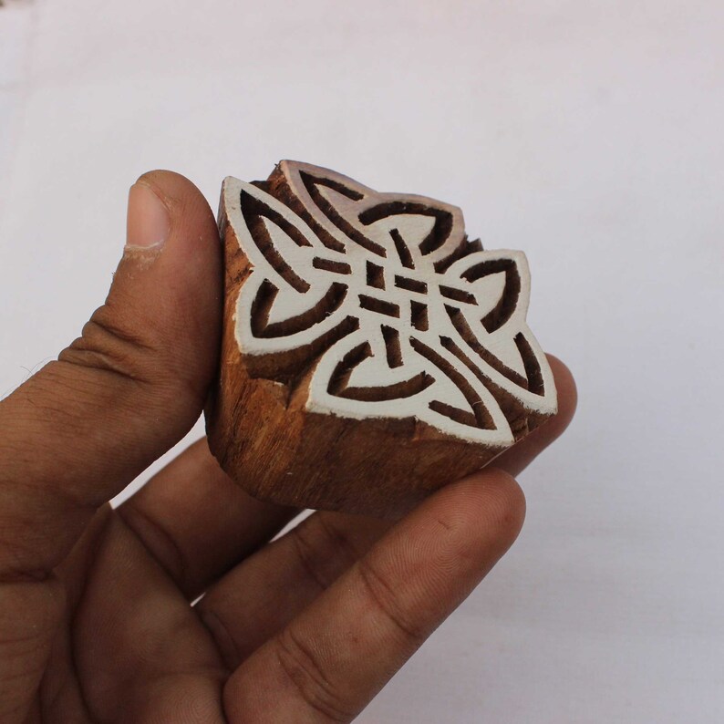 Celtic Knot Wood Block Stamp, Fabric Printing - Etsy