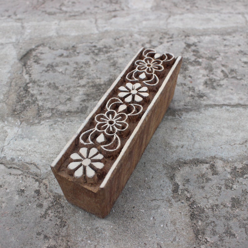 Hand Block Border Print Stamp Ethnic Border Stamp Indian Block Print ...