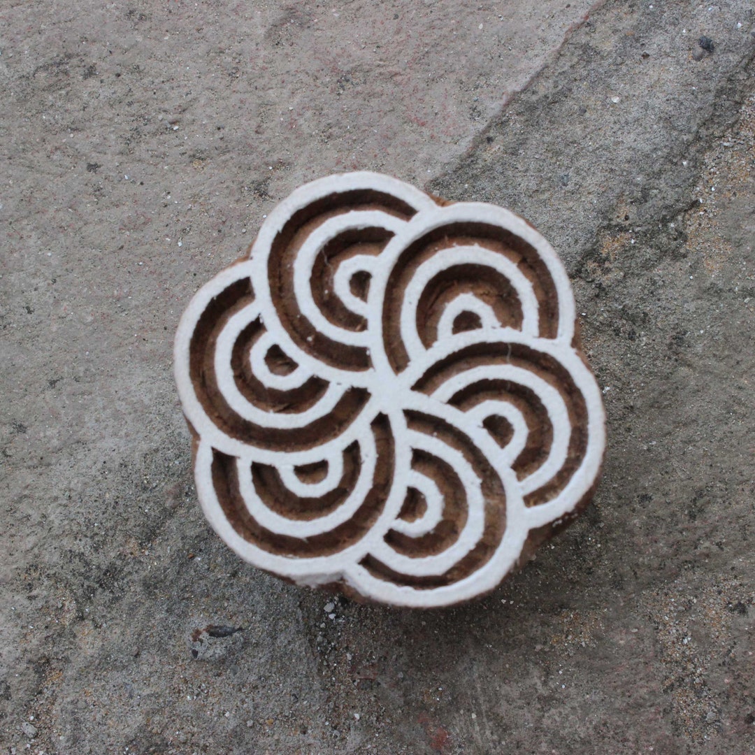 Celtic Floral Wood Block Stamp, Fabric Printing - Etsy