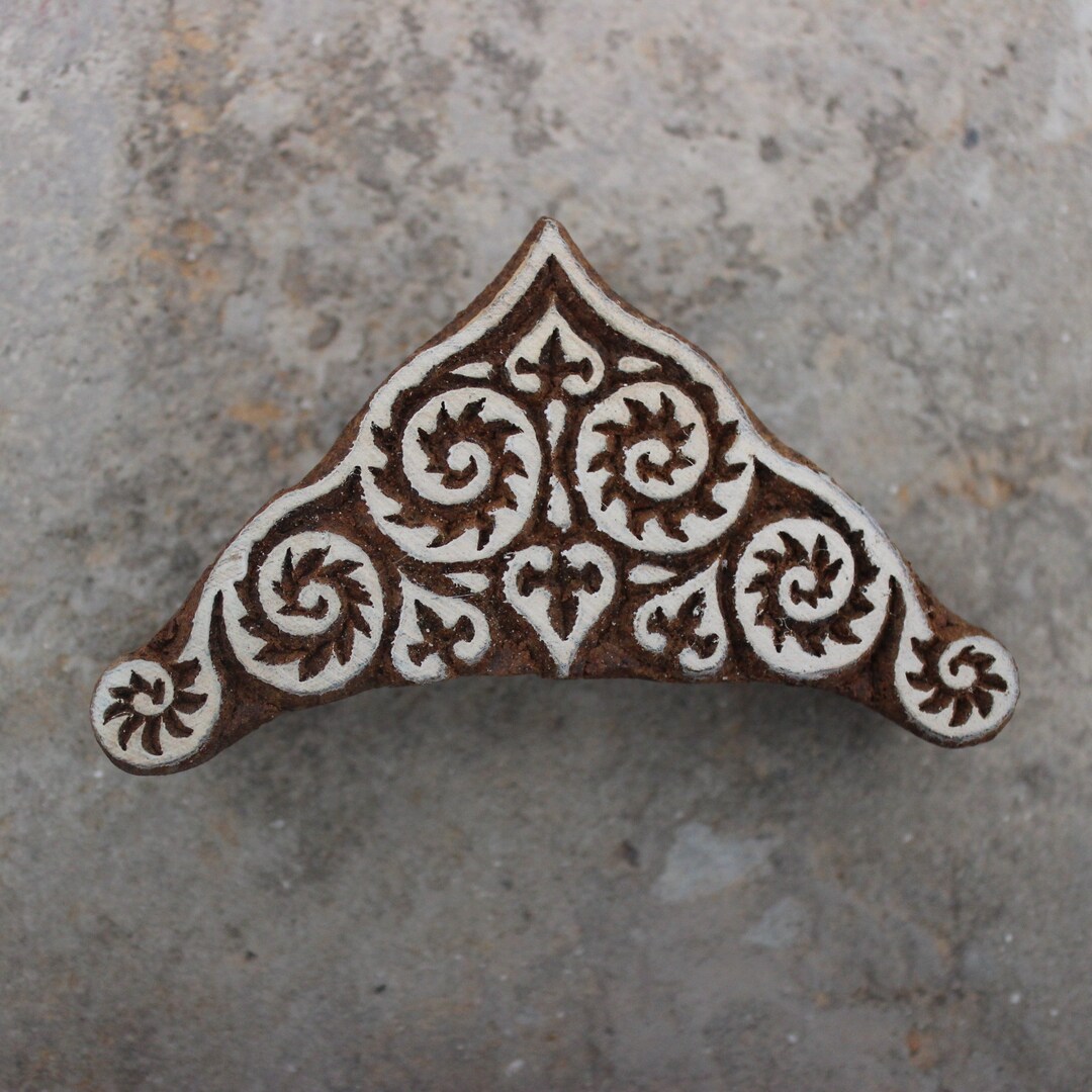 Corner Fabric Block Print Stamp Border Stamp Carve Wood Block - Etsy UK