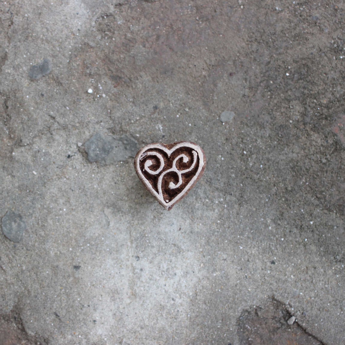 Heart Block Print Stamp Love Block Print Stamp Carve Block Fabric Stamp ...