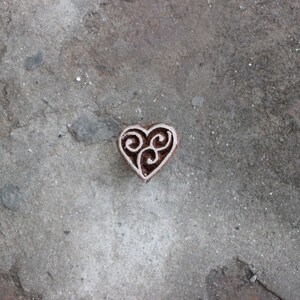 Heart Block Print Stamp Love Block Print Stamp Carve Block Fabric Stamp ...