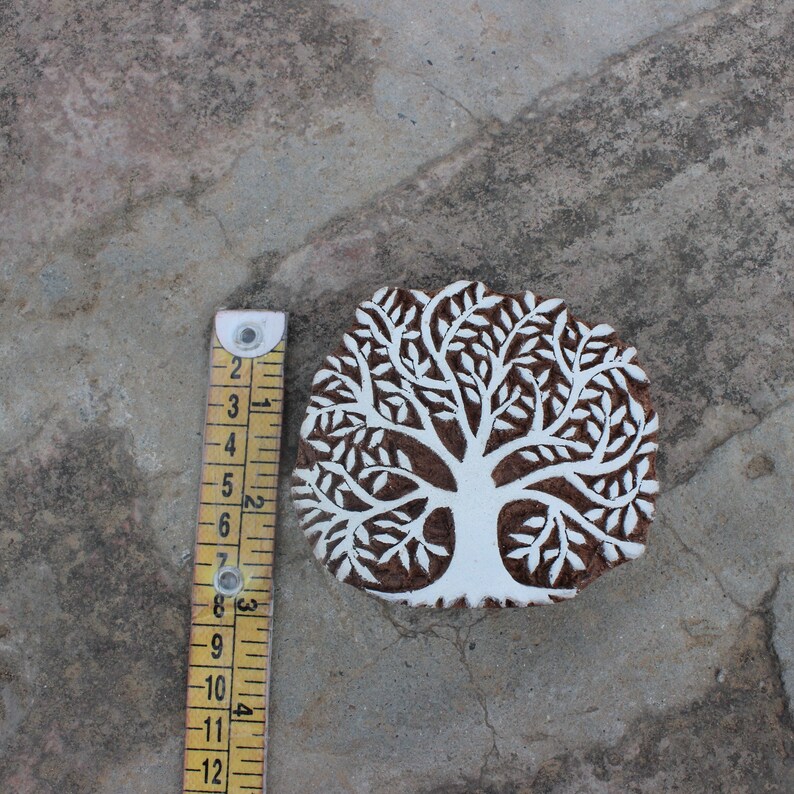 Tree of Life Hand Block Stamp Wood Block Printing Fabric Stamp Hand ...
