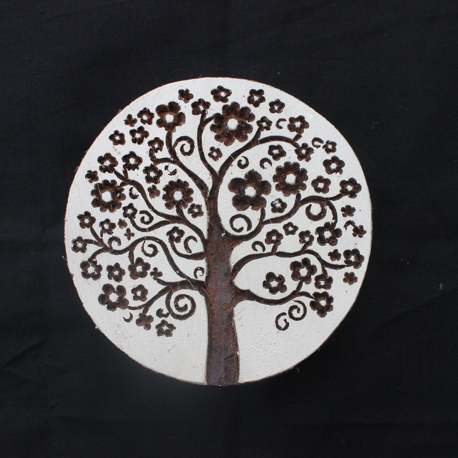 Tree of Life Wood Block Print Stamp Hand Carved Stamp Tree Block Print ...