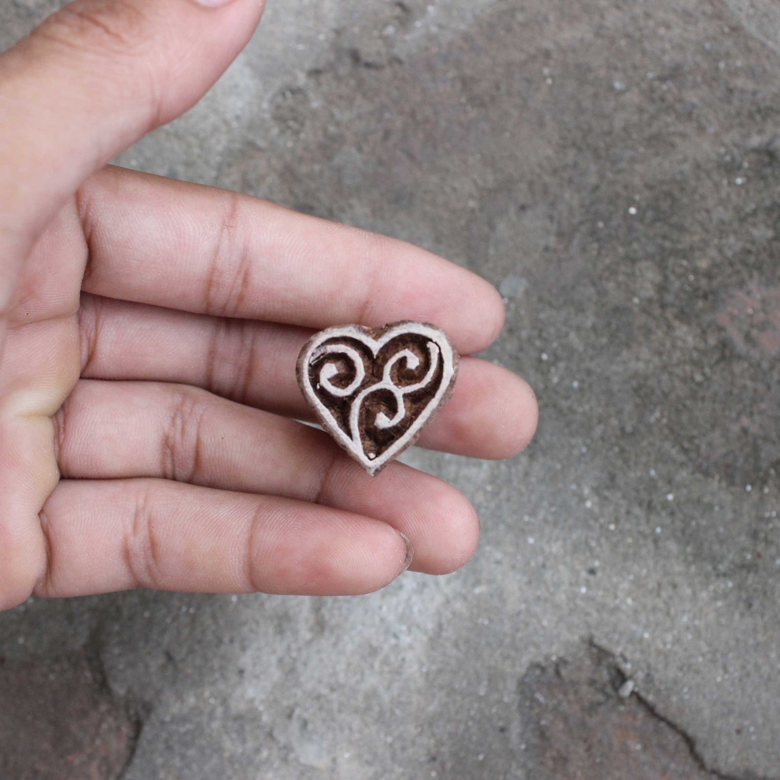 Heart Block Print Stamp Love Block Print Stamp Carve Block Fabric Stamp ...