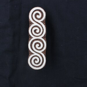 Celtic Spiral Wood Block Stamp, Indian Textile Printing - Etsy