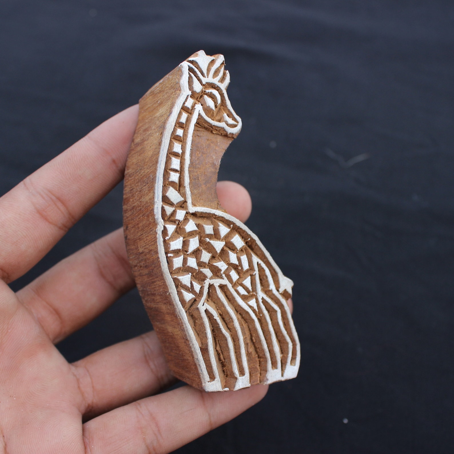 Giraffe Block Print Stamp Animal Block Stamp Carve Block - Etsy