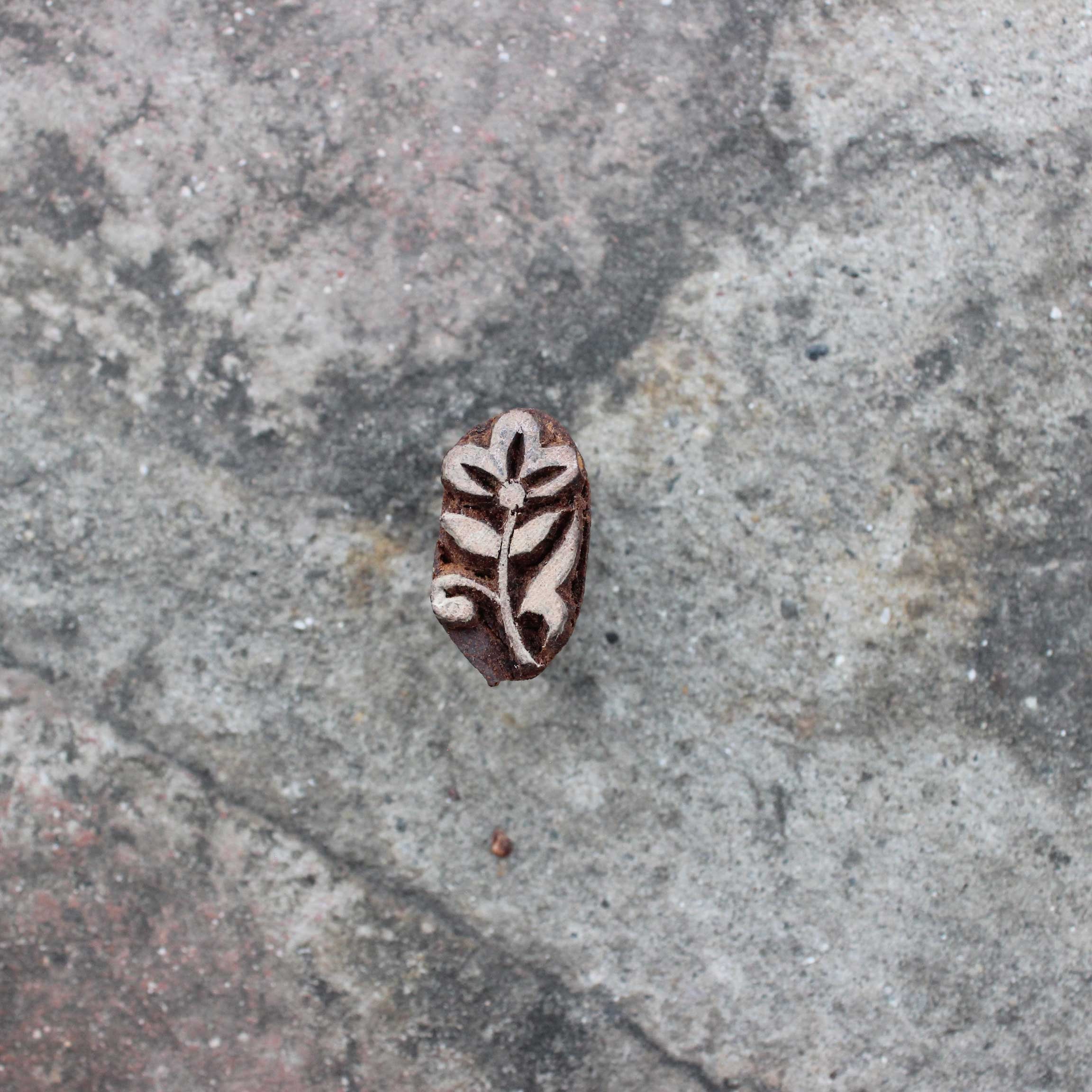 Indian Wooden Stamp Indian Block Print Stamp Floral Fabric Stamp Flower ...