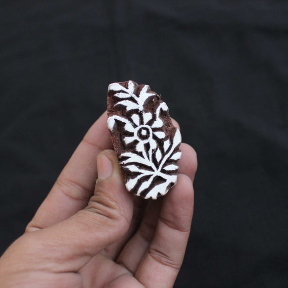 Stamps & Seals Henna Wood Block Print Stamp Carve Block Fabric Stamp ...