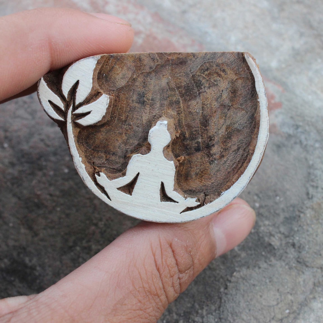 Buddha Stamp Spiritual Soap Making Stamp Meditation Fabric Stamp Hand ...