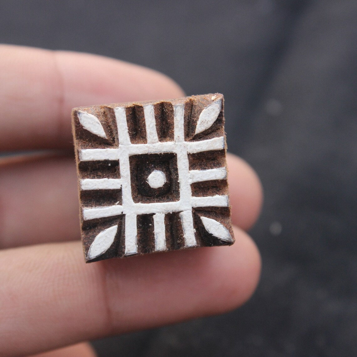 Geometric Block Print Stamp Square Block Print Stamp Hand - Etsy