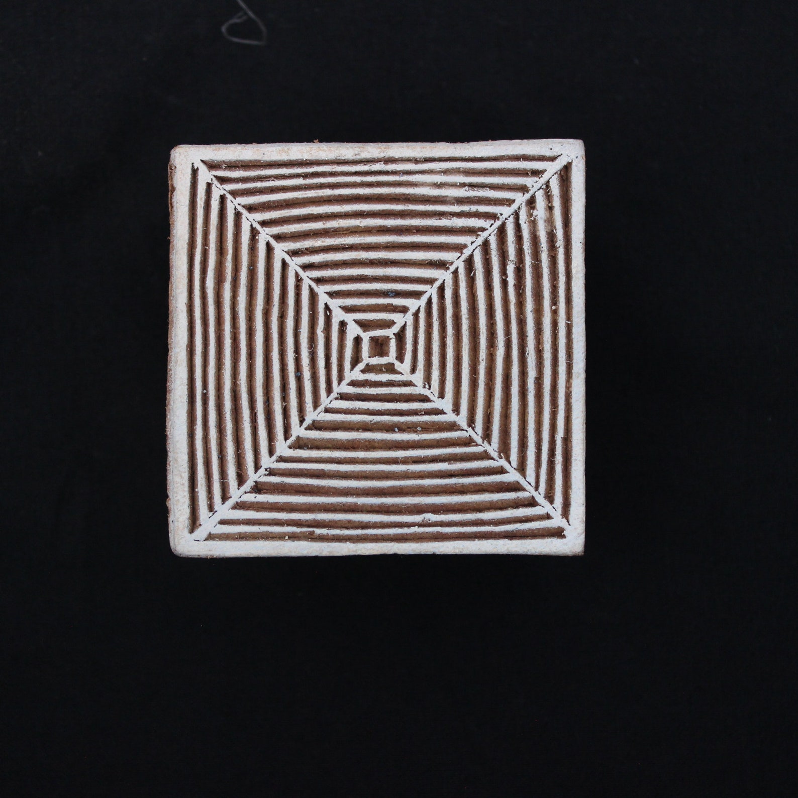 Square Block Print Stamp Hand Carved Wood Block Stamp Celtic Wood Block ...