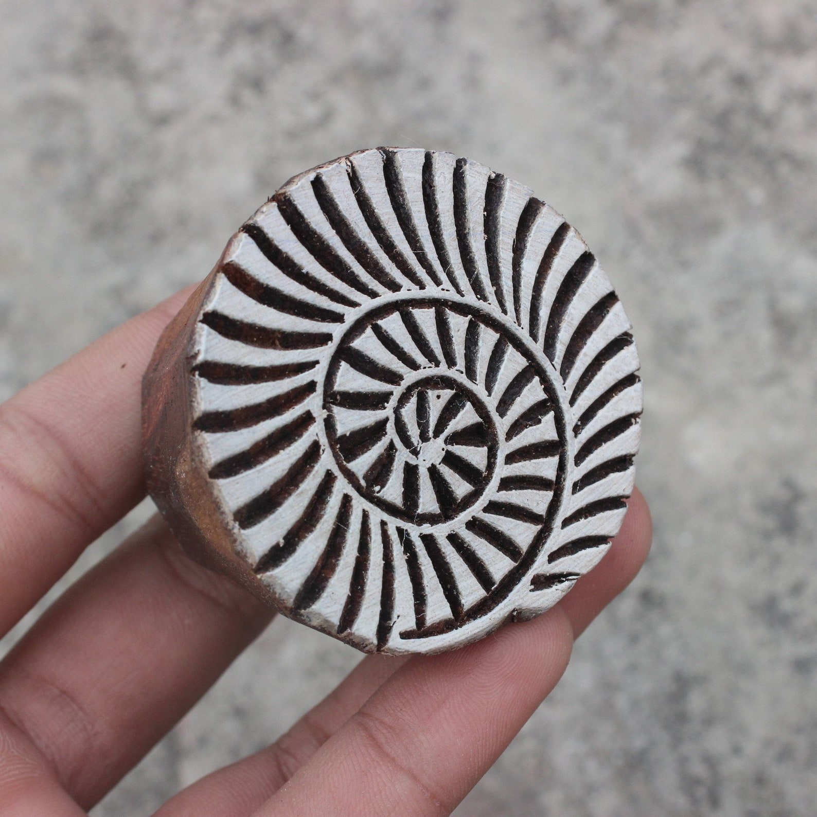 Shell Stamp Sea Shell Stamp Indian Fabric Stamp Carve Wooden | Etsy