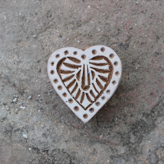 Heart Block Print Stamp Love Block Stamp Carve Block Print - Etsy