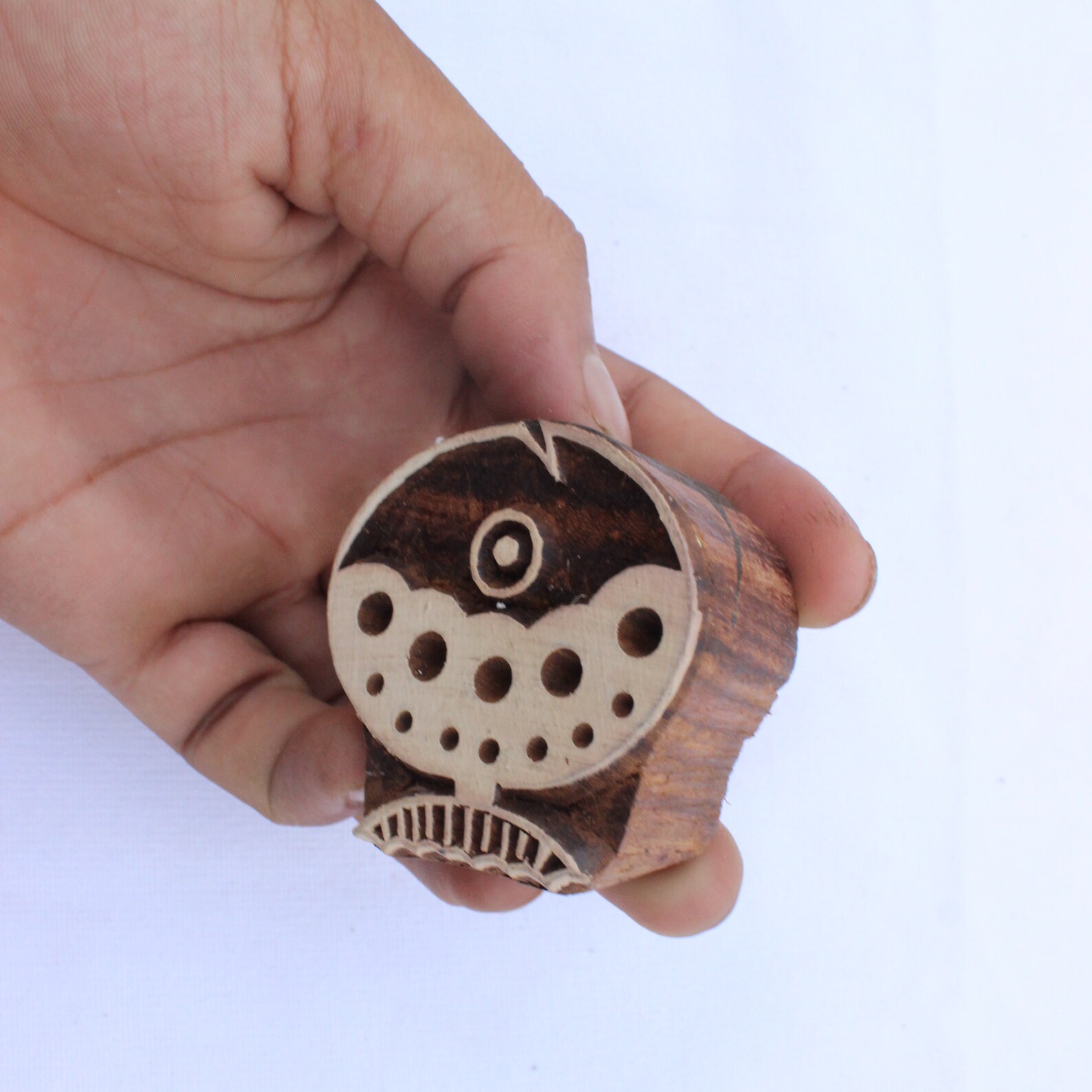 Fish Block Print Stamp Hand Carved Block Print Stamp Aquatic Block ...