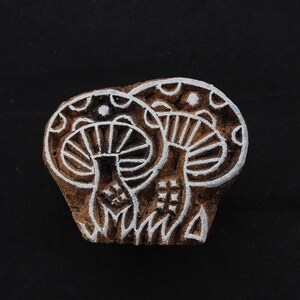 Mushroom Block Print Stamp Carve Wooden Block Print Stamp Carve Wood ...