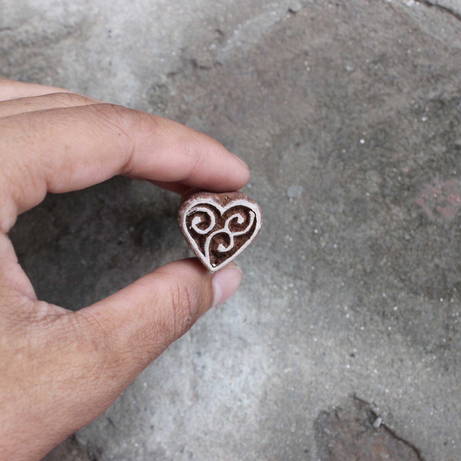 Heart Block Print Stamp Love Block Print Stamp Carve Block Fabric Stamp ...