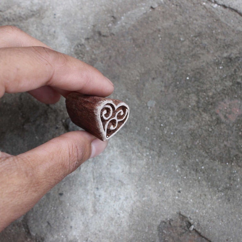Heart Block Print Stamp Love Block Print Stamp Carve Block Fabric Stamp ...