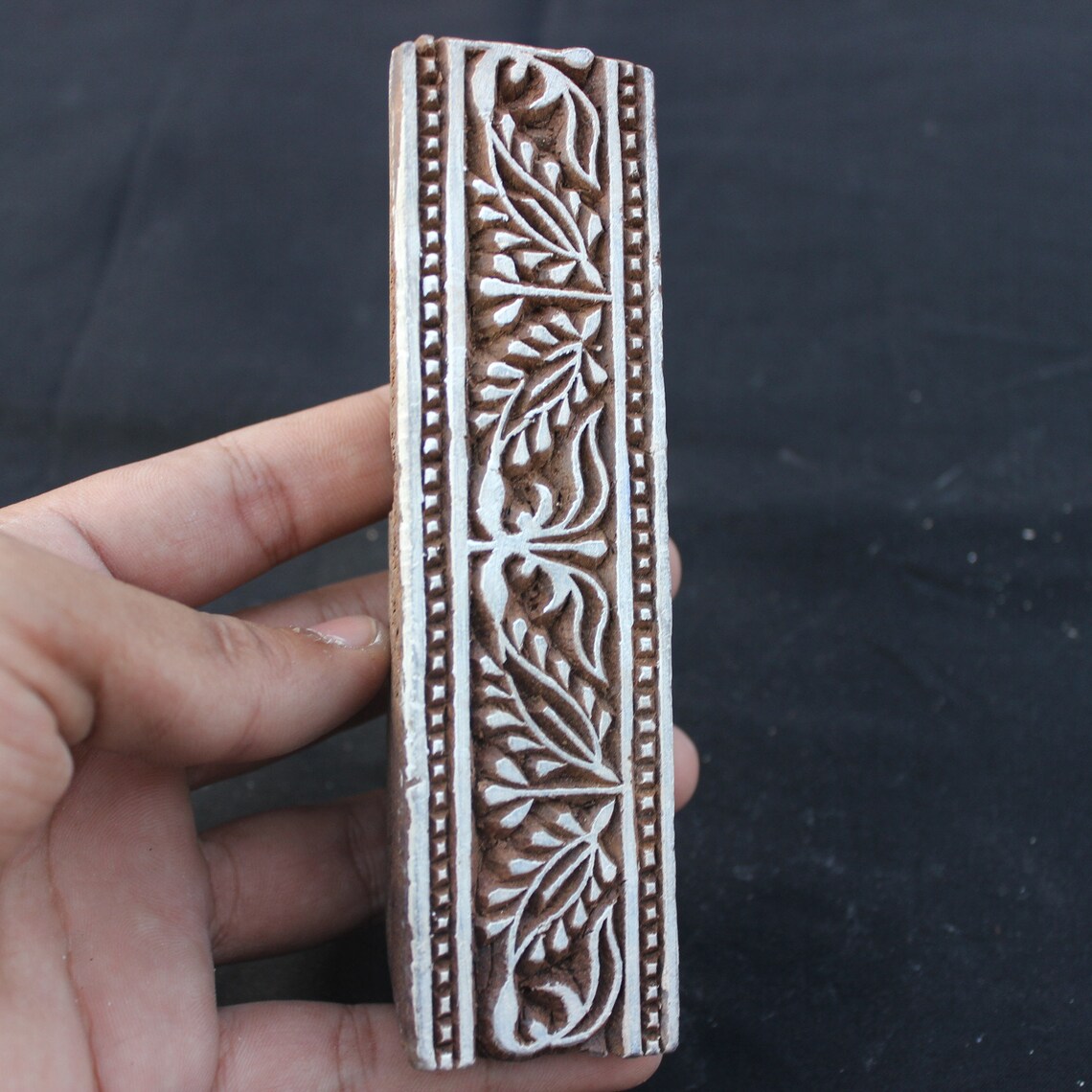 Floral Border Wood Block Print Stamp Flower Border Block Stamp Indian ...