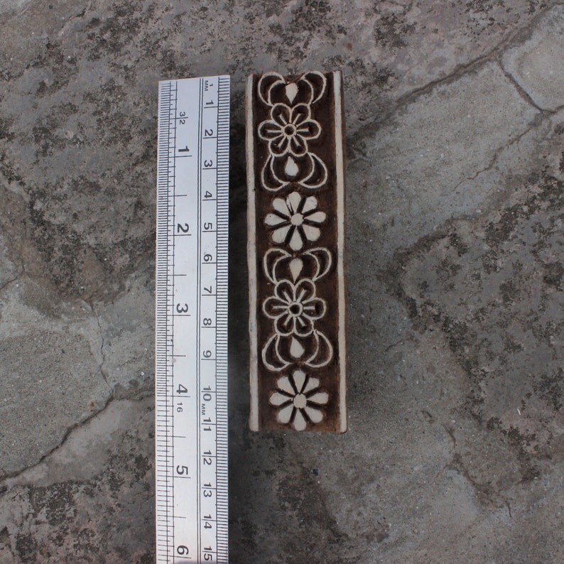 Hand Block Border Print Stamp Ethnic Border Stamp Indian Block Print ...