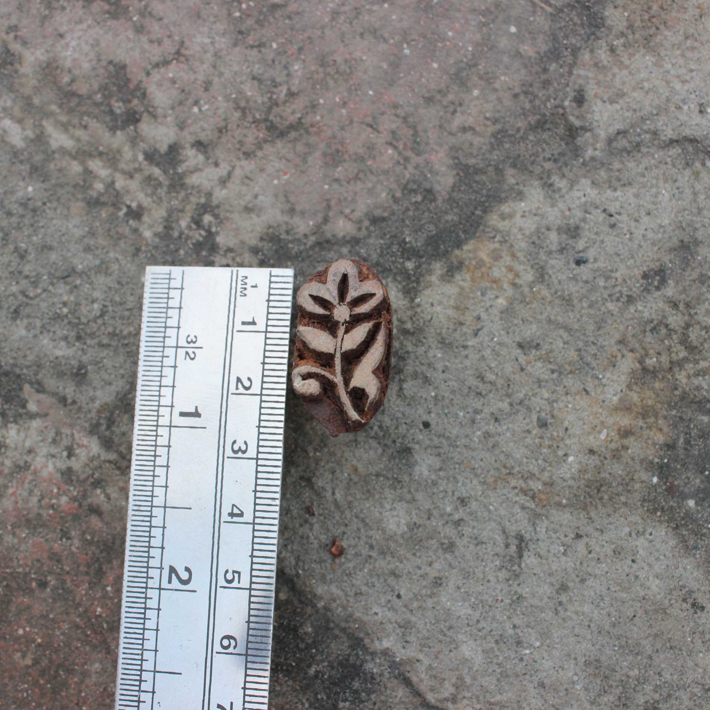 Indian Wooden Stamp Indian Block Print Stamp Floral Fabric Stamp Flower ...