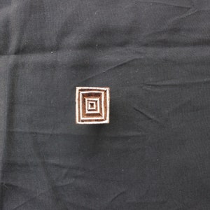 Small Square Hand Carve Stamp-geometric Logo Wooden Printing Block ...