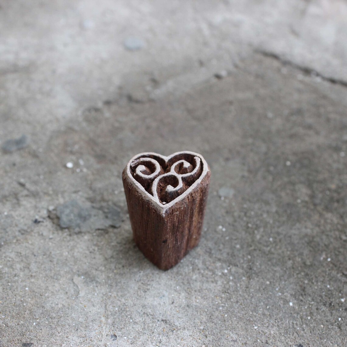 Heart Block Print Stamp Love Block Print Stamp Carve Block Fabric Stamp ...