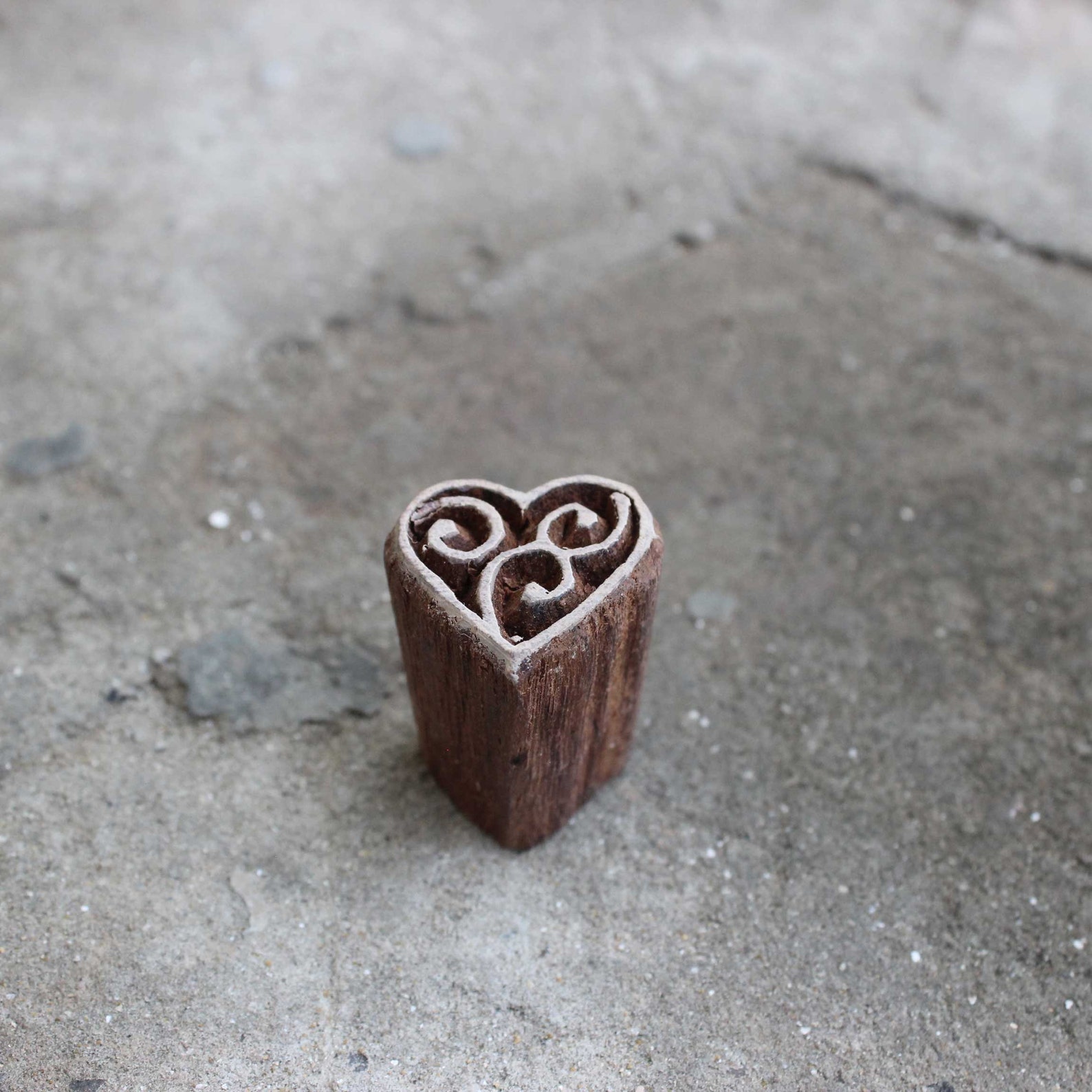 Heart Block Print Stamp Love Block Print Stamp Carve Block Fabric Stamp ...