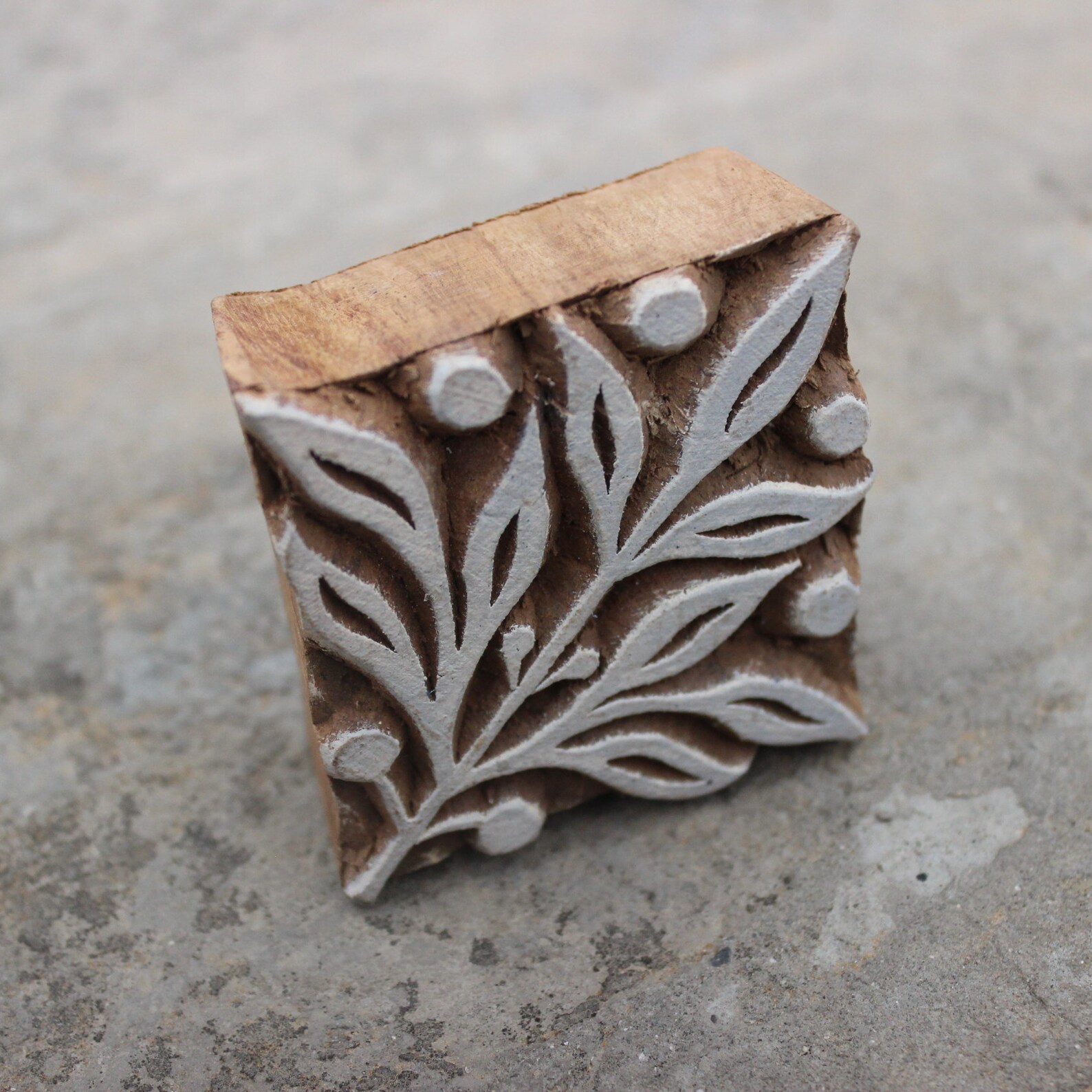 Paisley Block Print Stamp Floral Fabric Stamp Ethnic Wooden - Etsy