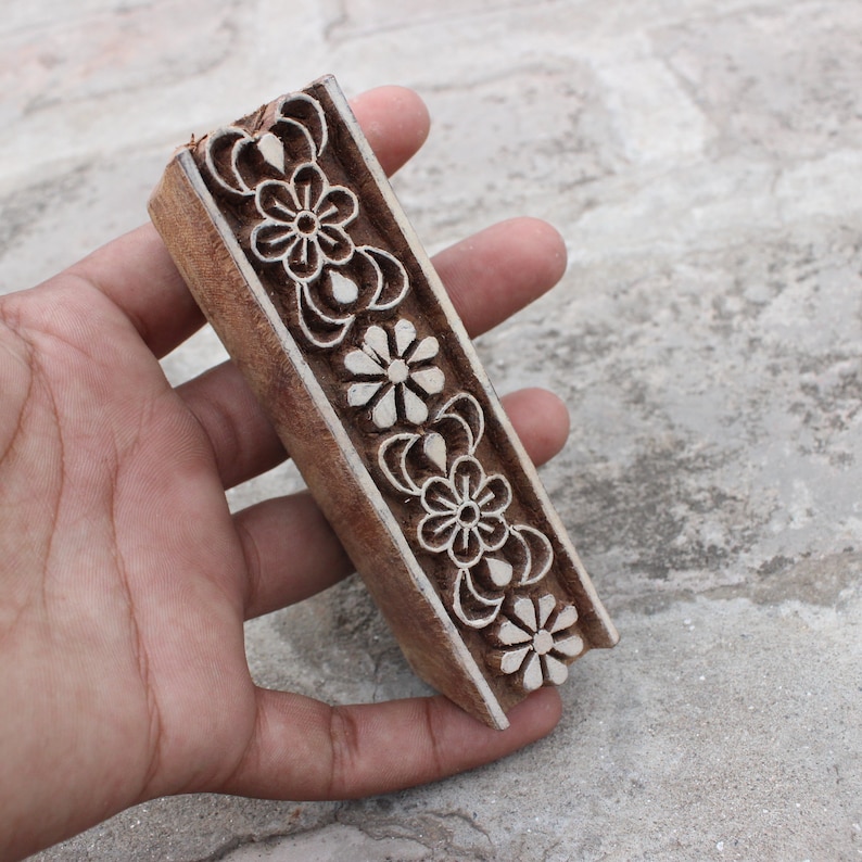 Hand Block Border Print Stamp Ethnic Border Stamp Indian Block Print ...