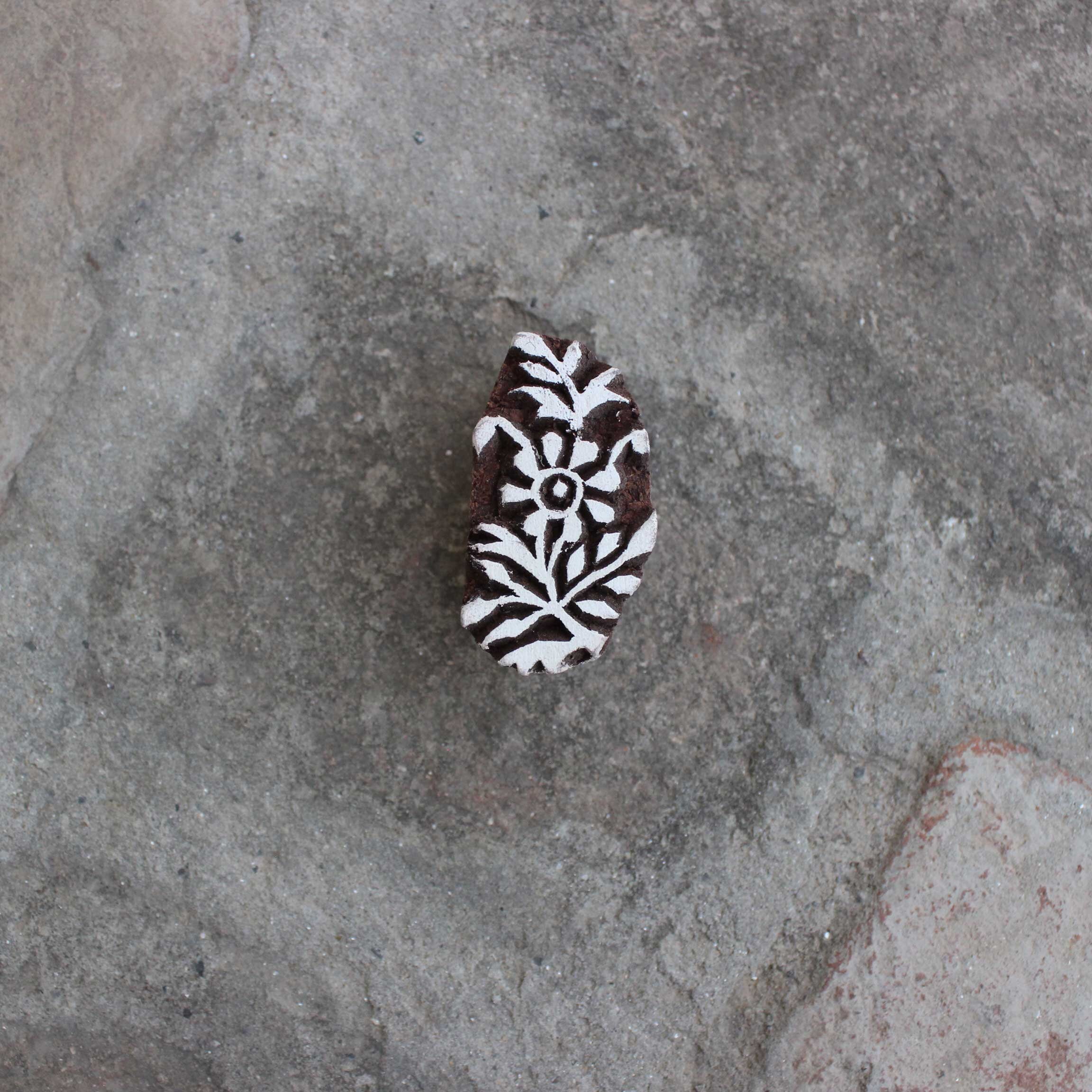 Floral Block Print Stamp Henna Fabric Stamp Hand Carved Stamp Indian ...