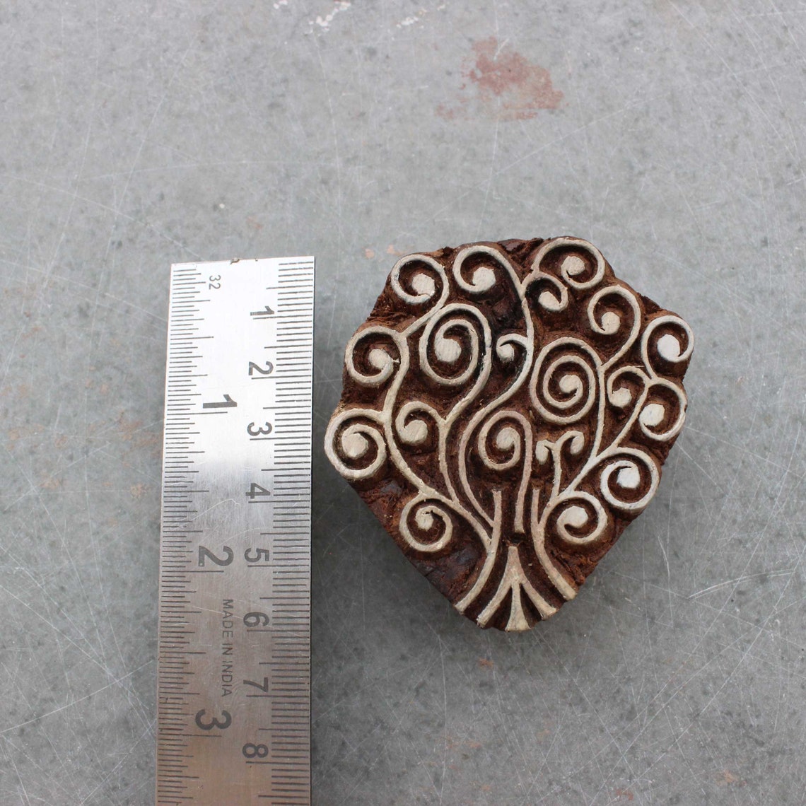 Tree Wood Block Stamp Celtic Fabric Stamp Hand Carved Stamp Indian ...