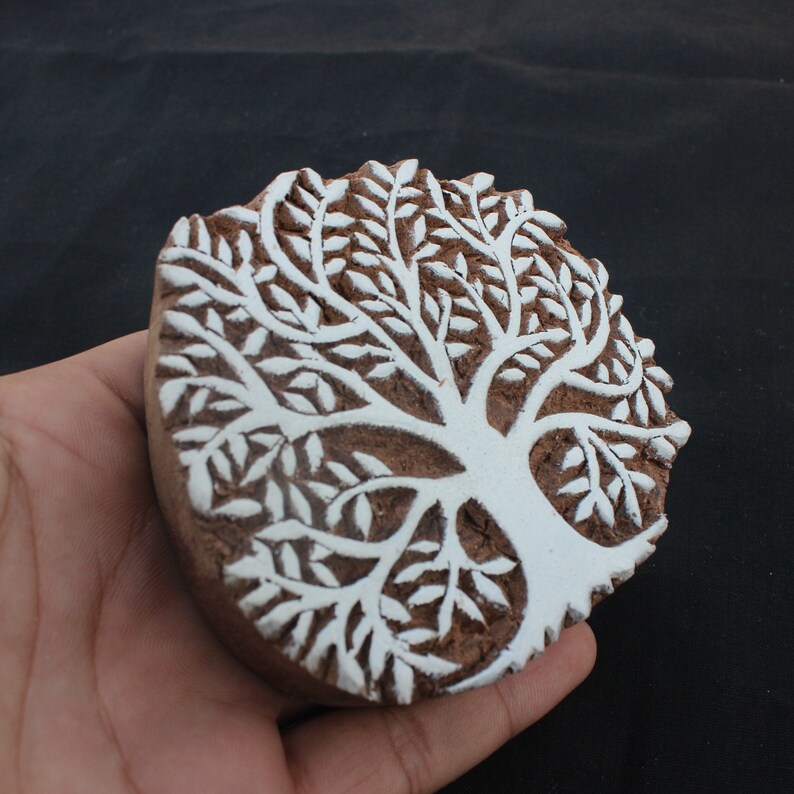 Tree of Life Hand Block Stamp Wood Block Printing Fabric Stamp Hand ...