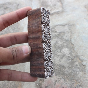 Celtic Border Wood Block Stamp, Hand Carved Textile Print - Etsy