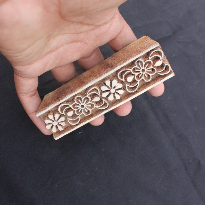 Hand Block Border Print Stamp Ethnic Border Stamp Indian Block Print ...