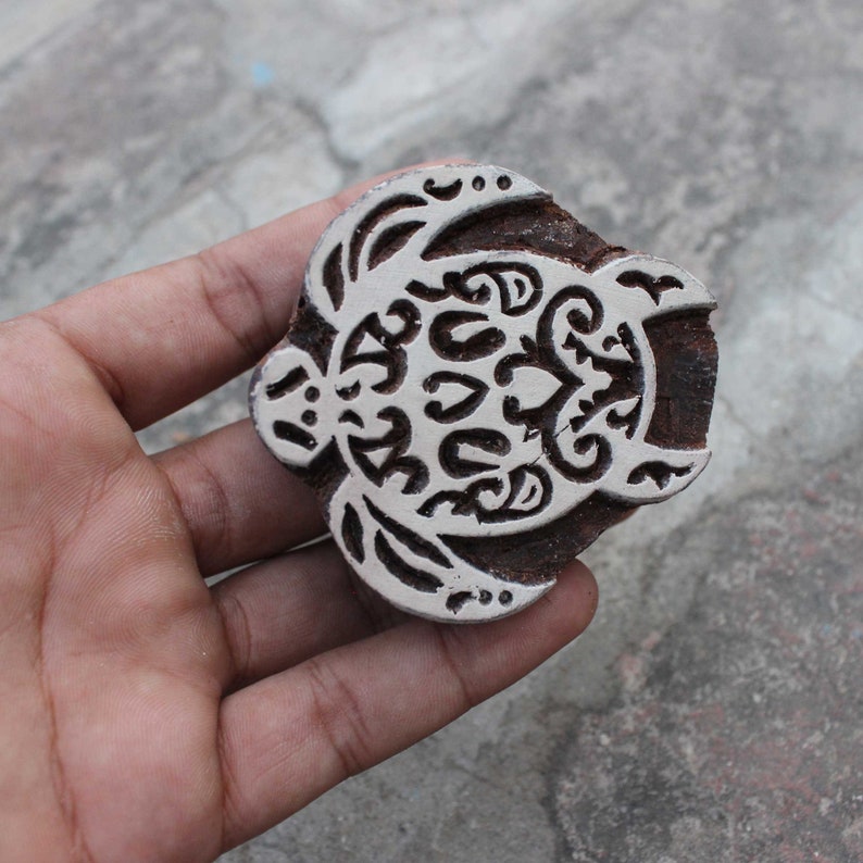 Tortoise Block Print Stamp, Indian Wood Stamp, Fabric Printing - Etsy