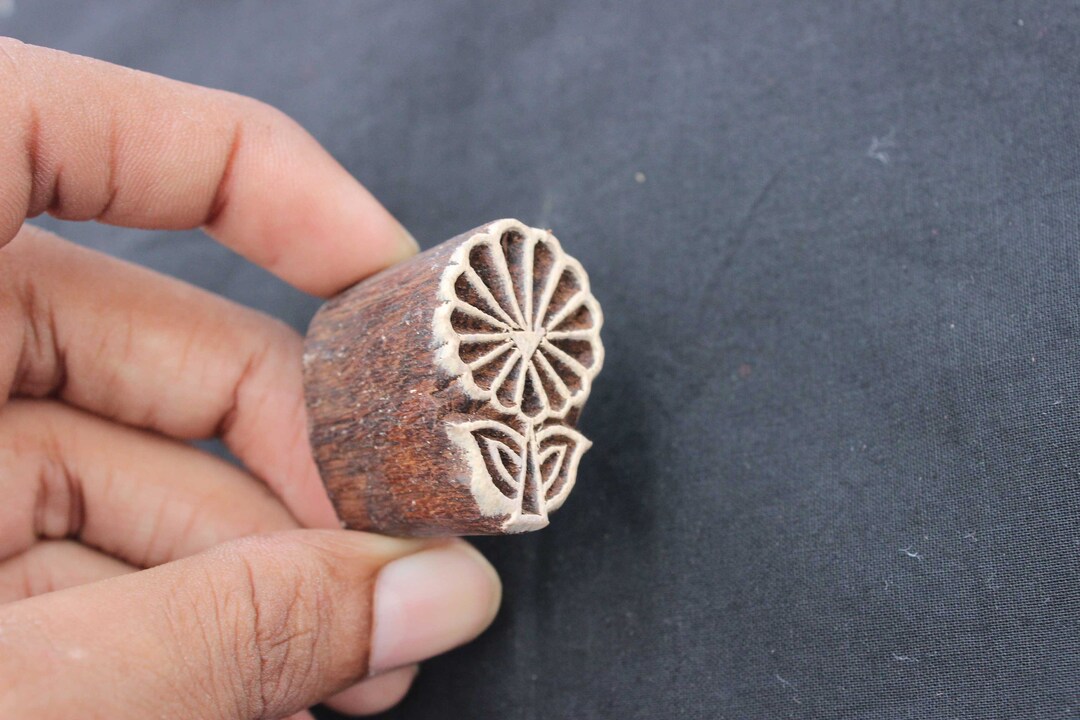Flower Fabric Block Print Stamp Floral Wood Block Print Stamp for ...