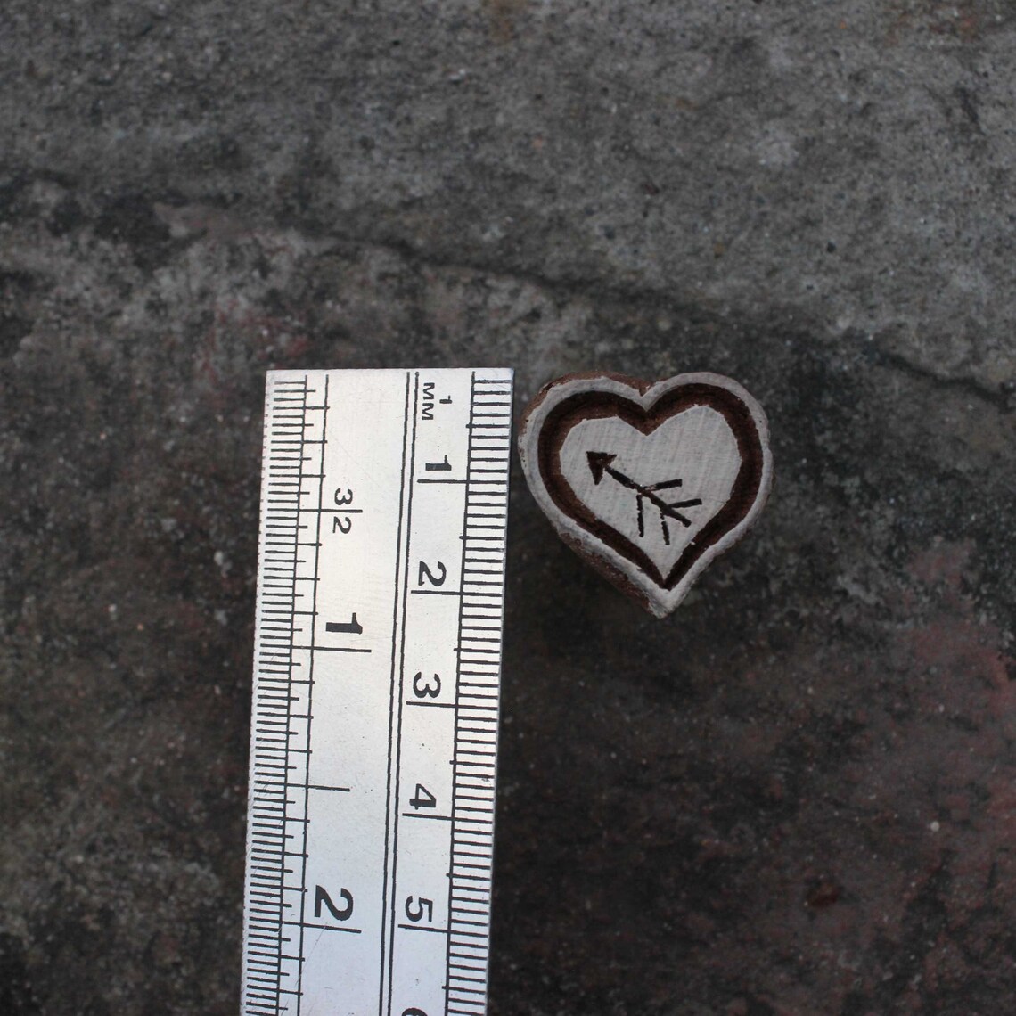 Heart Block Stamp Hand Carved Wooden Stamp Love Stamp Carve - Etsy