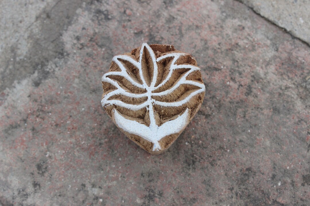 Lotus Block Print Stamp Fabric Block Print Stamp Hand Carved Block ...
