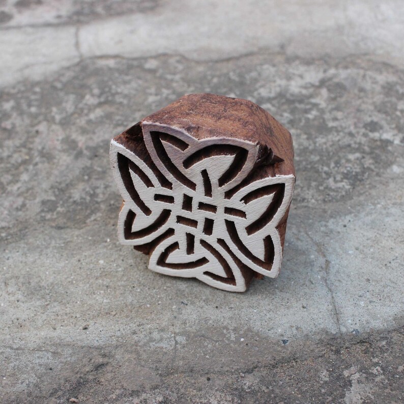 Celtic Knot Wood Block Stamp, Fabric Printing - Etsy